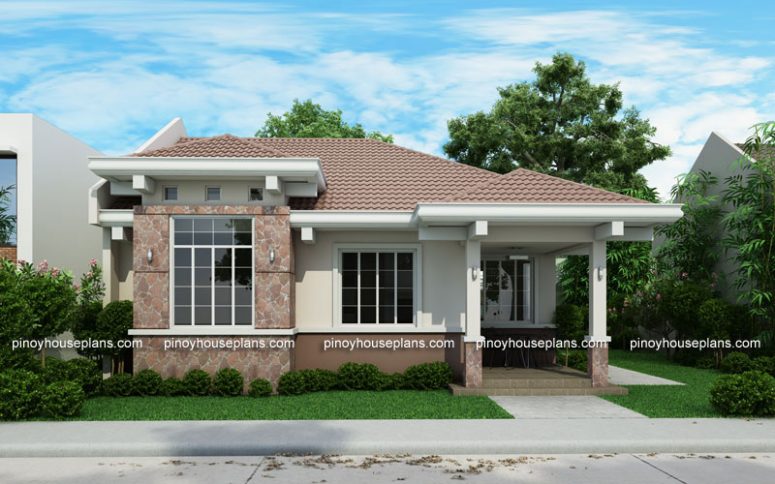 PHP-2015022, Small Efficient House plan with Porch - Pinoy House Plans