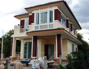 Two-Storey Simple Yet Modern Style House That is Close to Nature