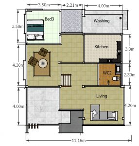 Modern Style Box Shape House