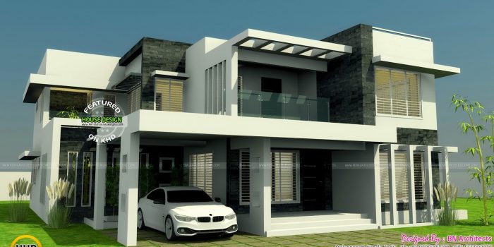 Modern Style Box Shape House