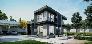 Modern Style Box Shape House