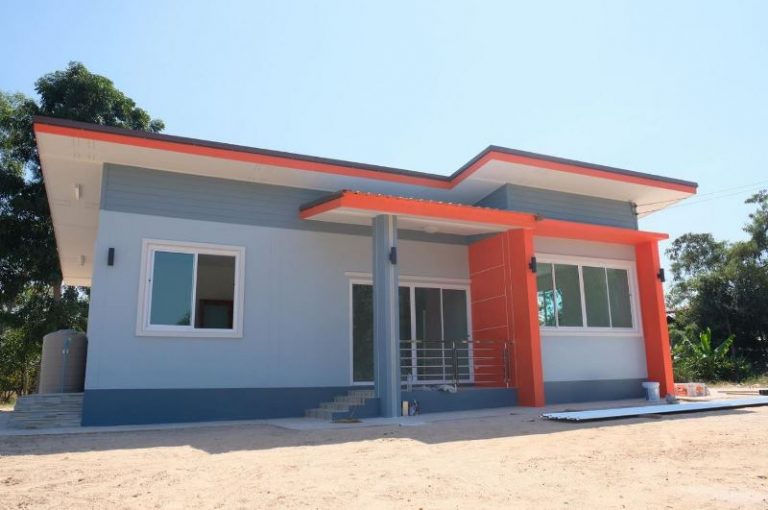 Captivating Four Bedroom House with Flashy Color - Pinoy House Plans